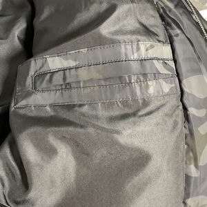 NOIZE Jackets & Coats | Noize Camo Quilted Removable Hoodie Bomber ...